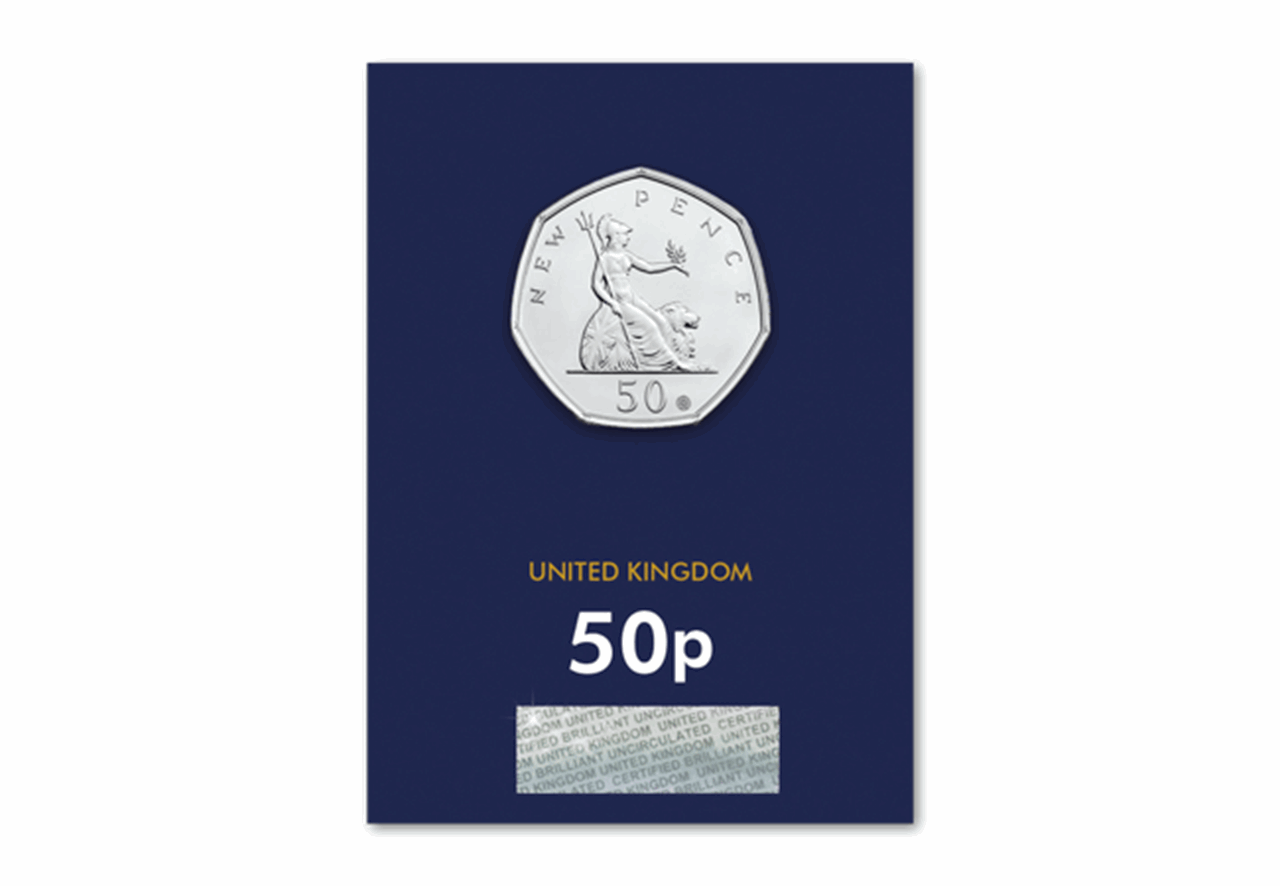 2019 UK 50 Years of the 50p Anniversary BU 50p