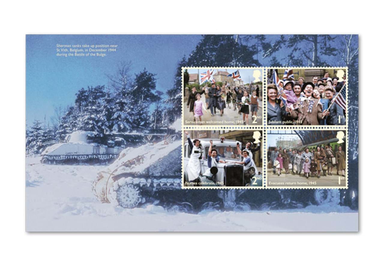 Own Royal Mail’s NEW VE Day Stamps on the FRAMED Collector Card