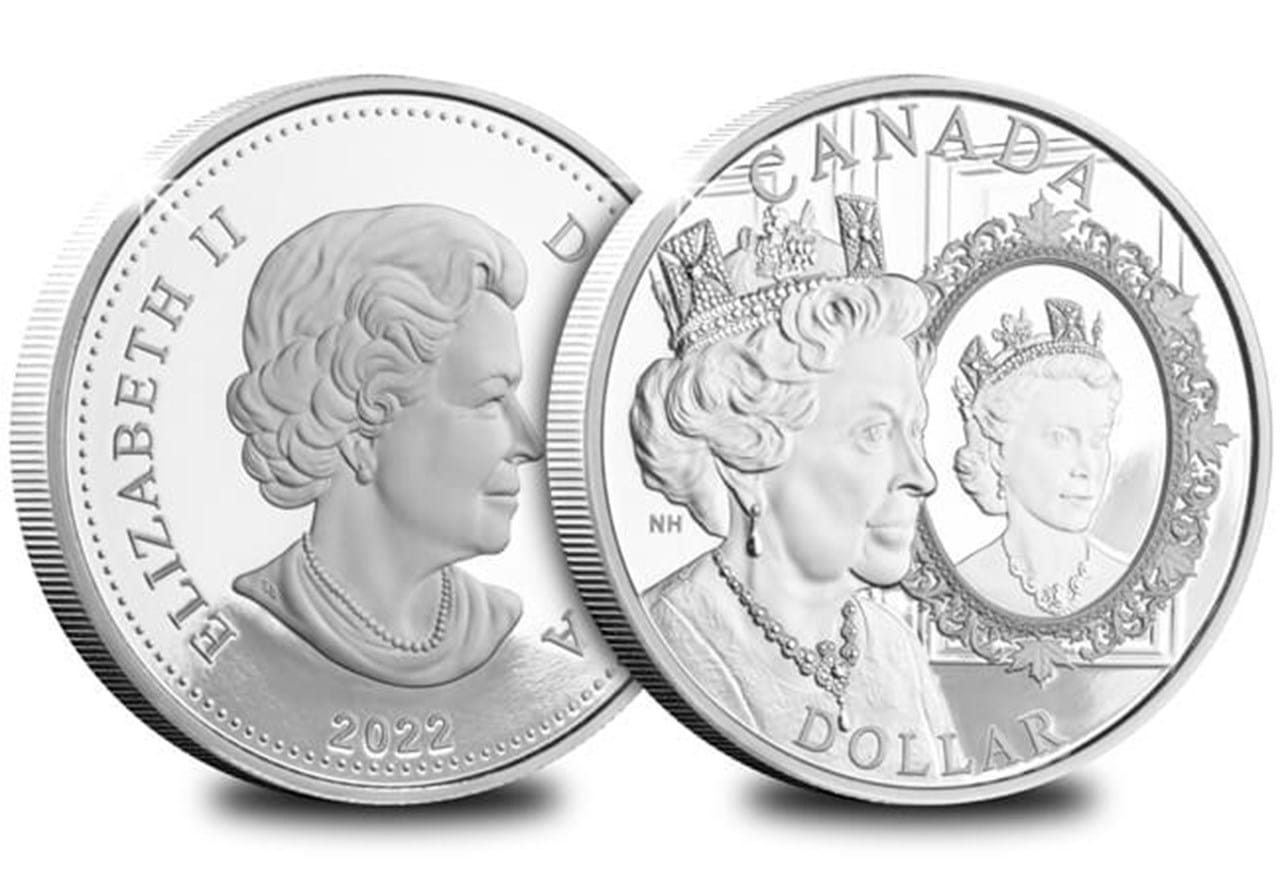 Canada 2022 Double Portrait Silver Proof Dollar - Platinum Jubilee
