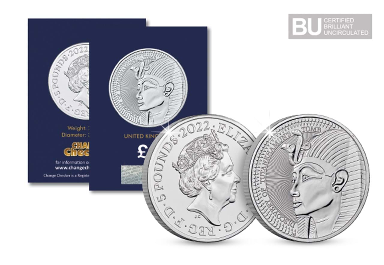 2022 UK Tutankhamun CERTIFIED BU £5