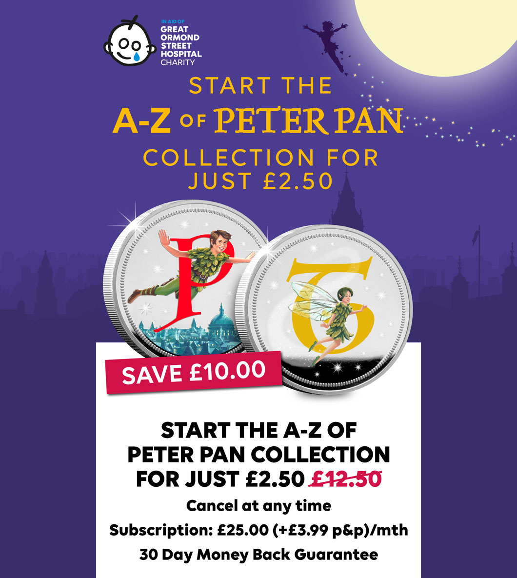 The Official Peter Pan A-Z Commemoratives 'P' & 'T'
