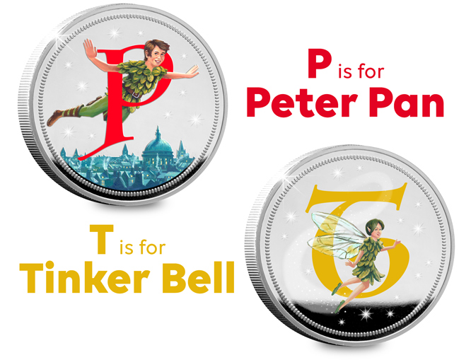 The Official Peter Pan A-Z Commemoratives 'P' & 'T'