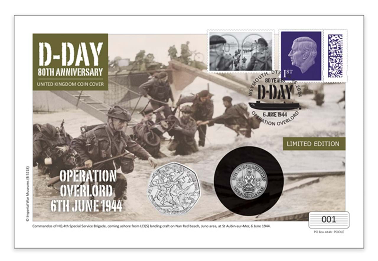 D-Day 80th Anniversary Historic Coin Cover