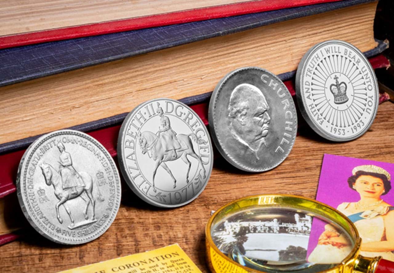 Decades of Queen Elizabeth II Crown Collection