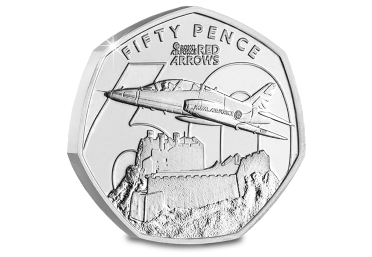 The Red Arrows Brilliant Uncirculated 50p Set