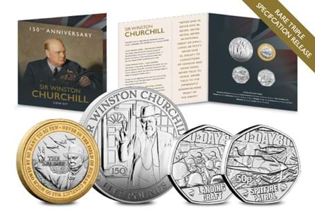 Shop the Sir Winston Churchill £2 and £5 Coin Collection