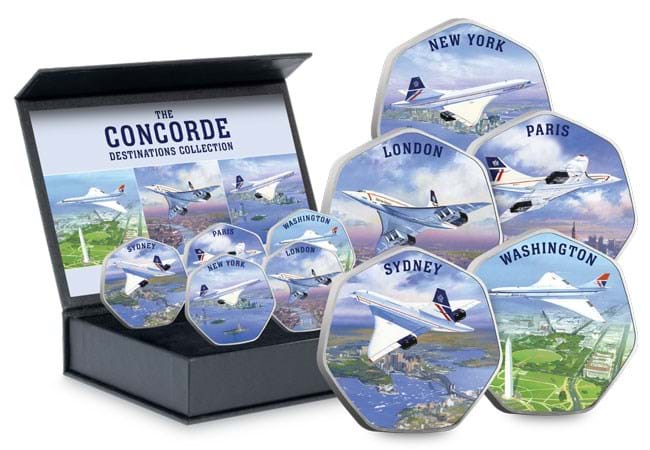 Fine Art Made Affordable – FIVE Supersonic Concorde Commemoratives JUS