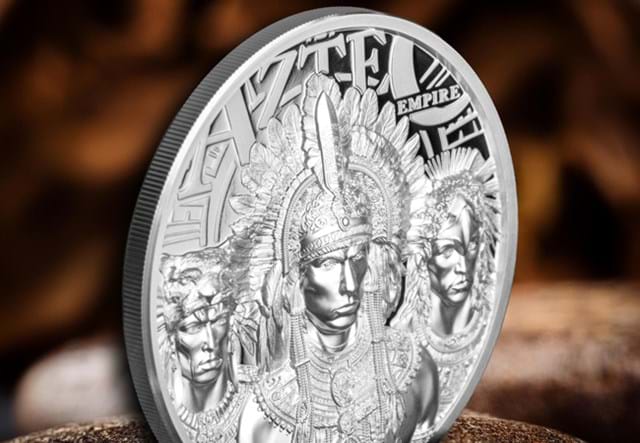 The Aztec Empire 1oz Silver Coin - High Relief Design in Pure Silver