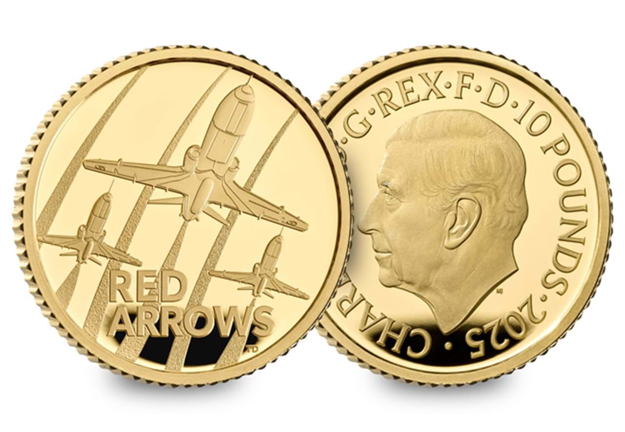 UK 2025 Red Arrows 1/10oz Gold Proof Coin