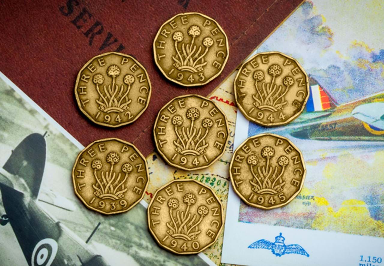 JUST 50 REMAINING: World War II Threepence Collector's Frame