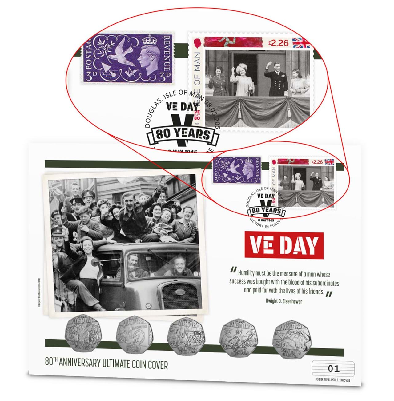 The VE Day 80th Anniversary Ultimate 50p Covers