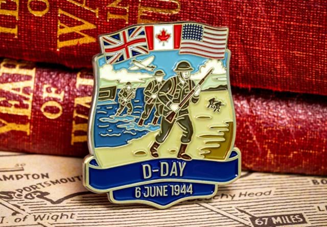 D-Day Pin Badge