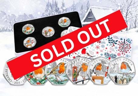 The 2025 Christmas Robin 50p Coin Collection