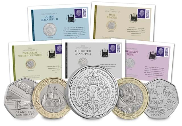 UK 2026 Commemorative Coin Cover Collection