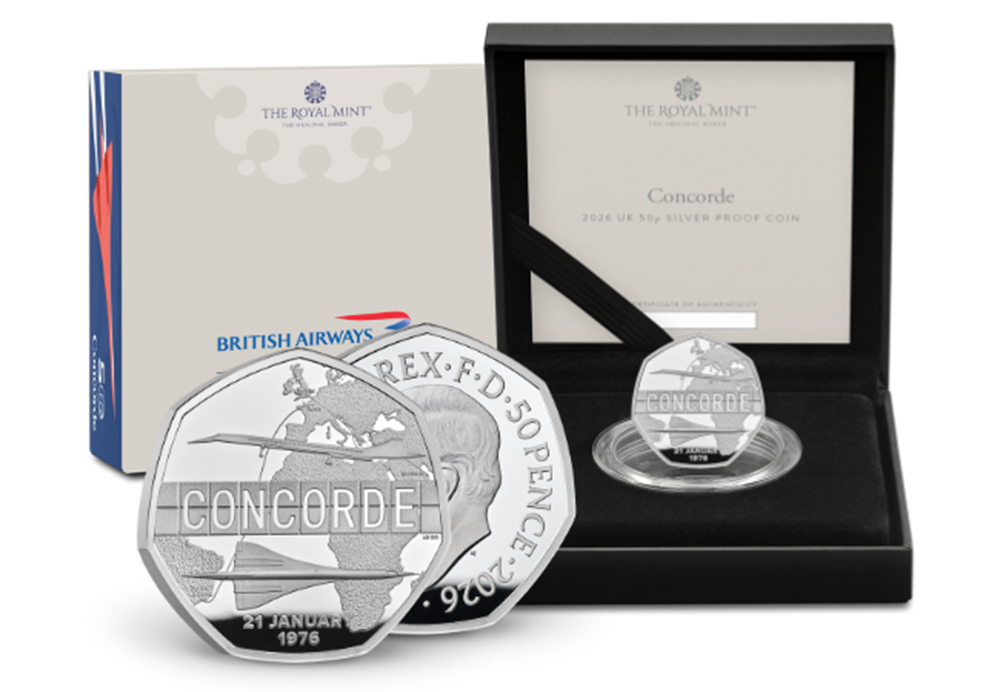 JUST 3,500 WORLDWIDE: The UK 2026 Concorde Silver Proof 50p
