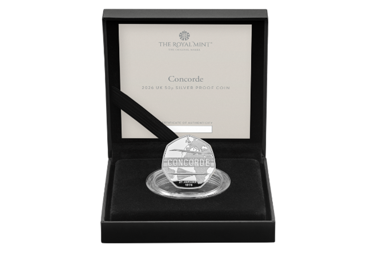 JUST 3,500 WORLDWIDE: The UK 2026 Concorde Silver Proof 50p