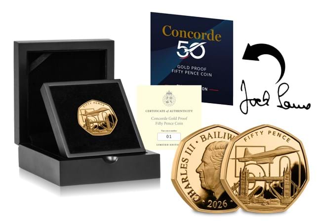 The Concorde Gold Proof 50p Coin