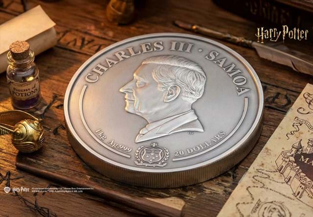 The Harry Potter Golden Trio Ultra-High Relief Silver Kilo Coin
