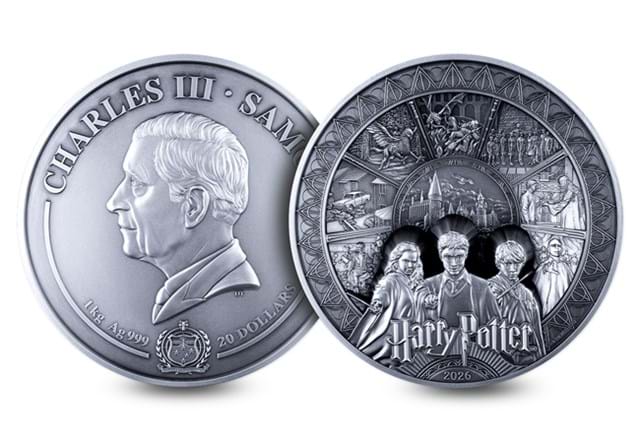 The Harry Potter Golden Trio Ultra-High Relief Silver Kilo Coin