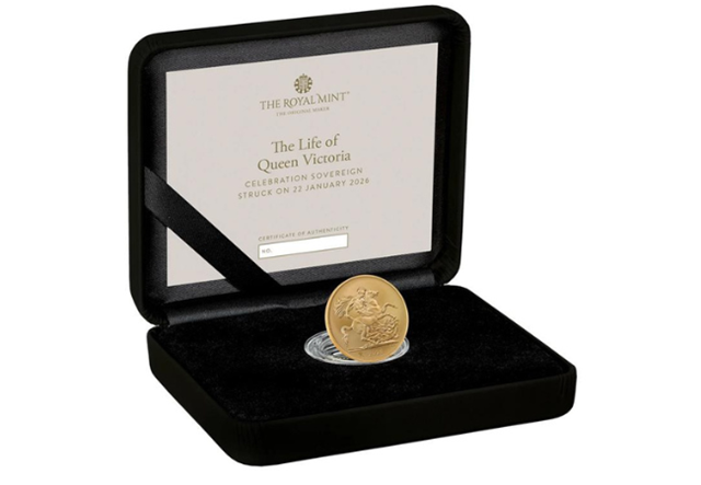 The 2026 Life of Queen Victoria Struck on the Day Gold Proof Sovereign