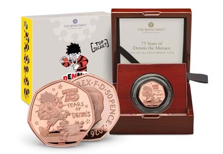 2026 UK 75 Years of Dennis the Menace 50p Coin Range (Z)