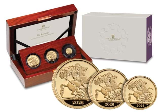UK 2026 Three-Coin Sovereign Set